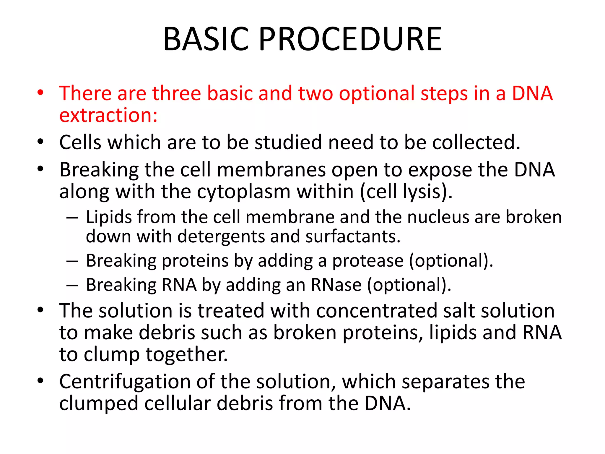 DNA and RNA extraction | PPTX