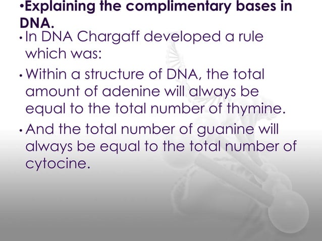 A Brief introduction to DNA and its structure.