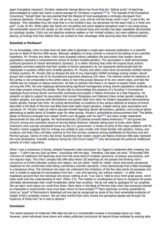 Dna and The Book of Mormon - By David G Stewart Jr | PDF