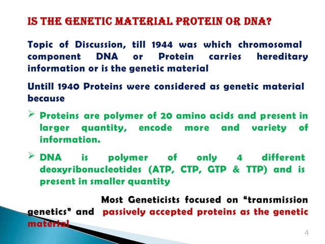 DNA as a genetic material- Experimental Evidences.pptx