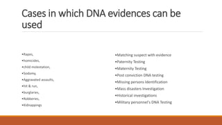 understanding Dna as an evidence | PPTX