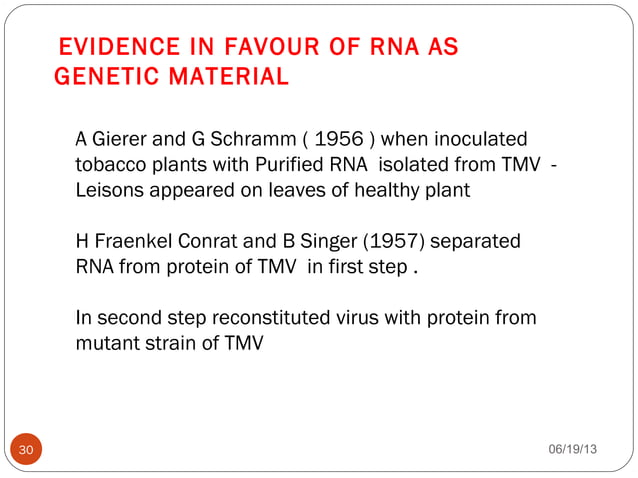 Dna as genetic material | PPT | Genetics | Science
