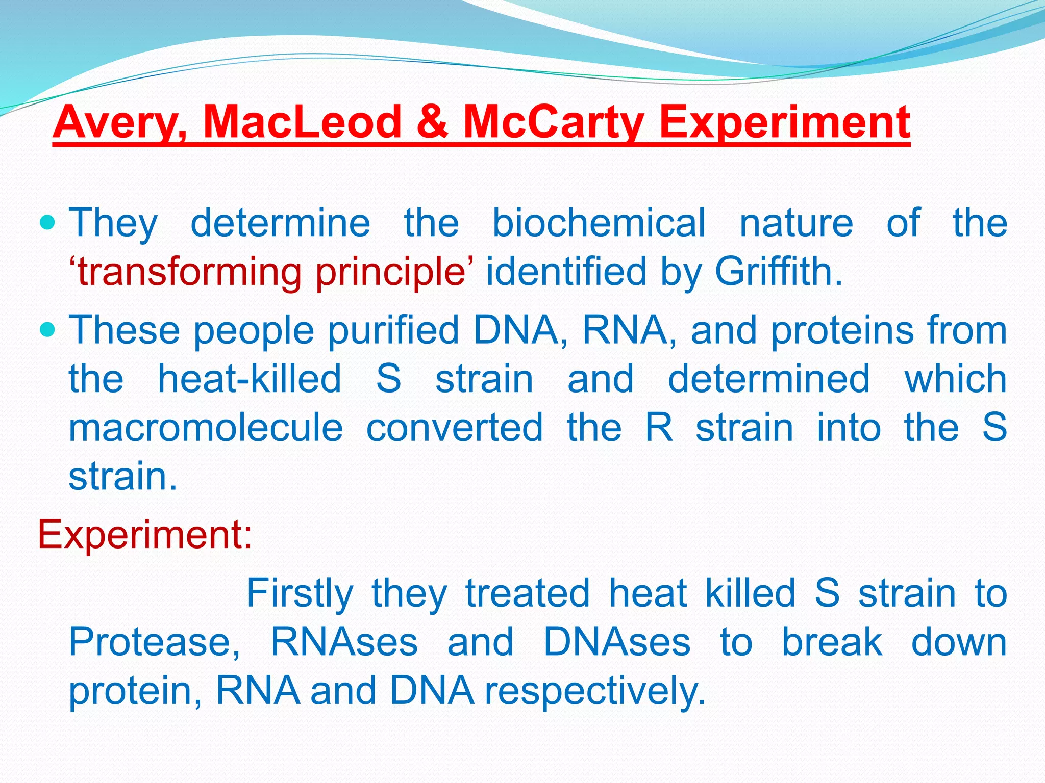DNA as genetic material | PPTX