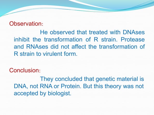 DNA as genetic material | PPTX