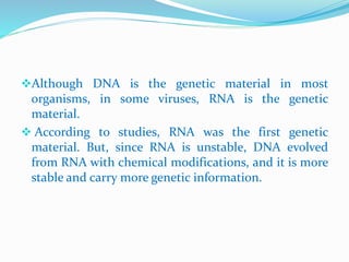 DNA as genetic material | PPTX