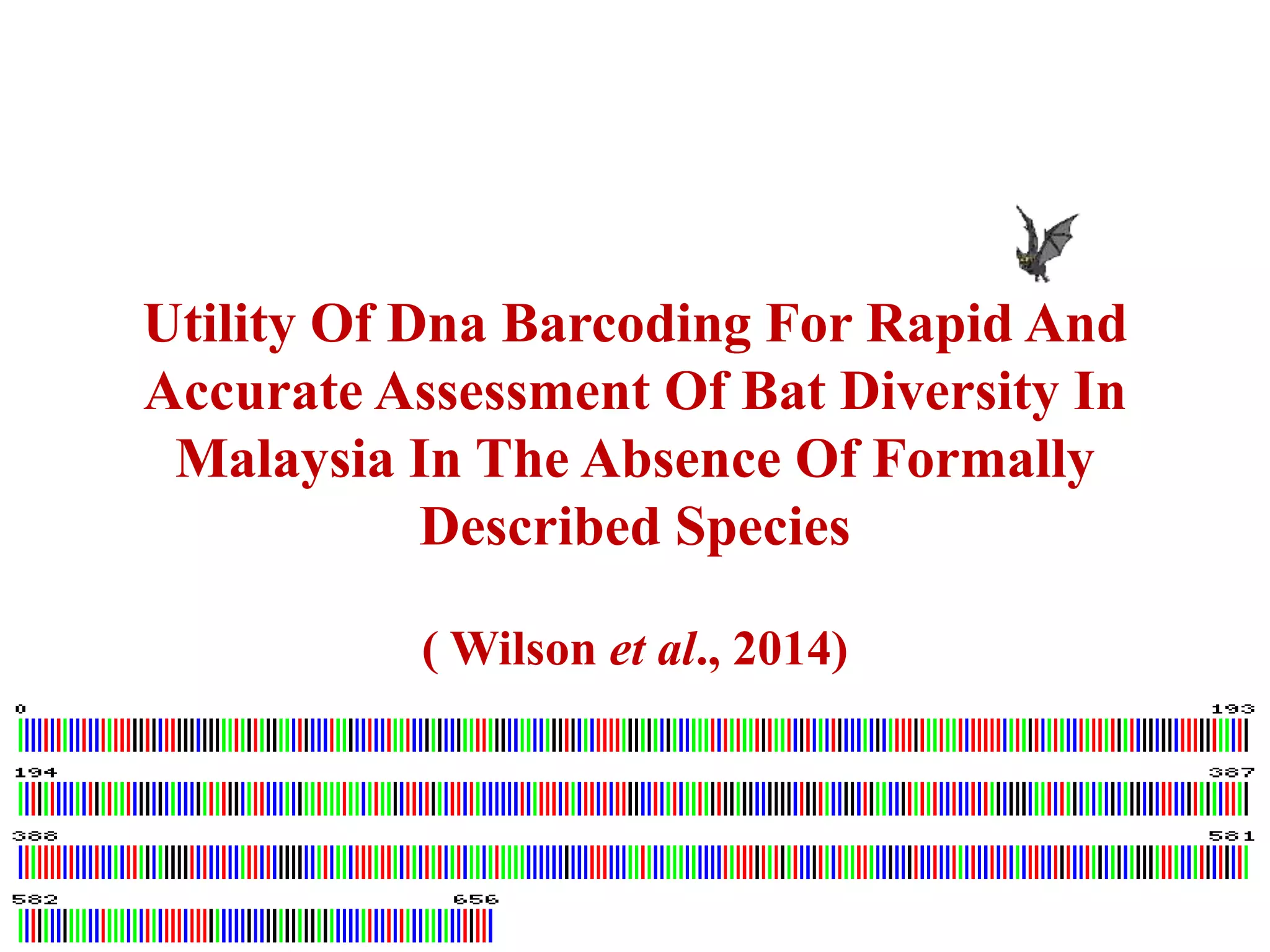 Dna barcoding | PPTX