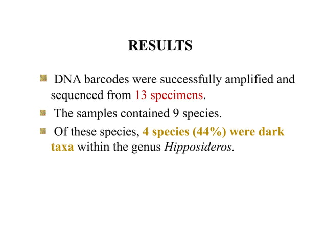 Dna barcoding | PPTX | Biological Sciences | Science