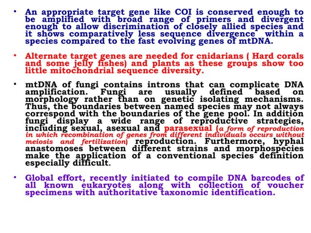 DNA Barcoding | PPT | Biological Sciences | Science