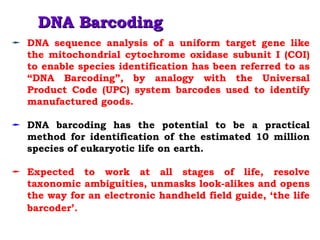 Ppt Generate A Dna Barcode And Identify Species Is There 54 Off