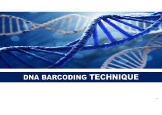 DNA barcoding (short DNA sequences to identify) | PPT