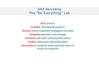 DNA barcoding (short DNA sequences to identify) | PPT