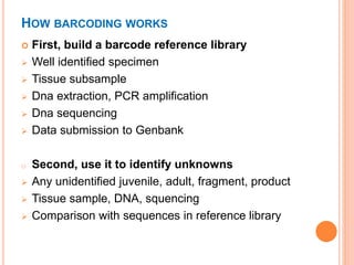 DNA Barcoding Ph.D Agriculture | PPT
