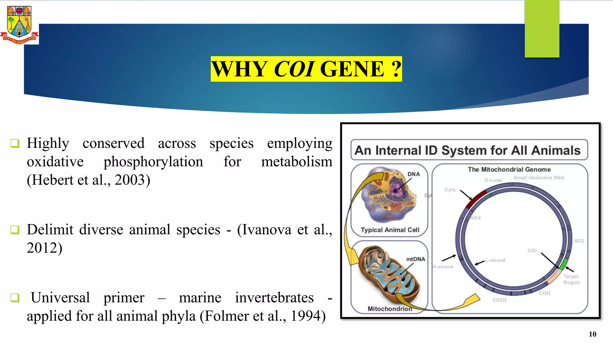 DNA barcoding techniques in insect diagnosis ppt | PDF