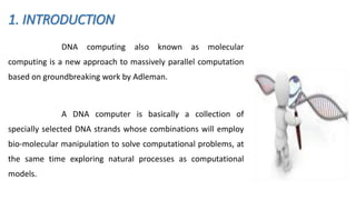 DNA based computer : present & future | PPT