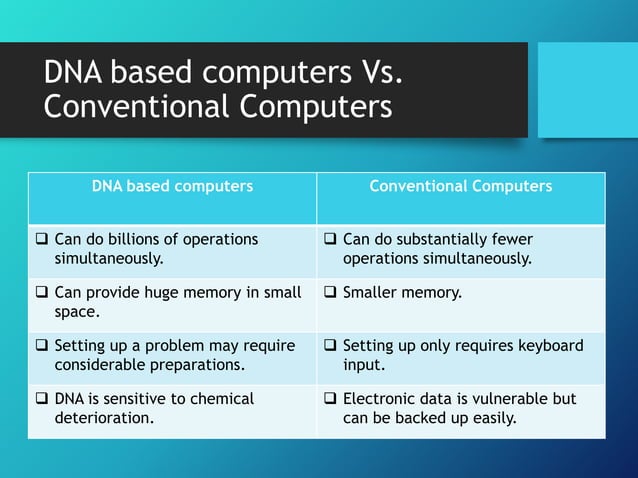 DNA Based Computing | PPTX | Chemistry | Science