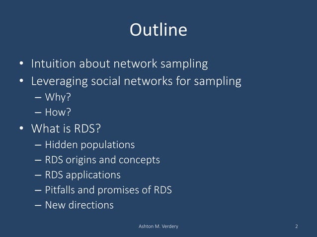 11 Respondent Driven Sampling | PPT