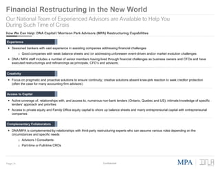 Expertise in financial restructuring | PPT