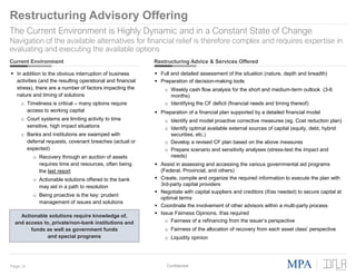Expertise in financial restructuring | PPT