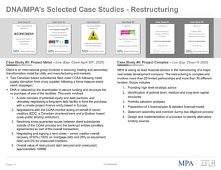 Expertise in financial restructuring | PPT