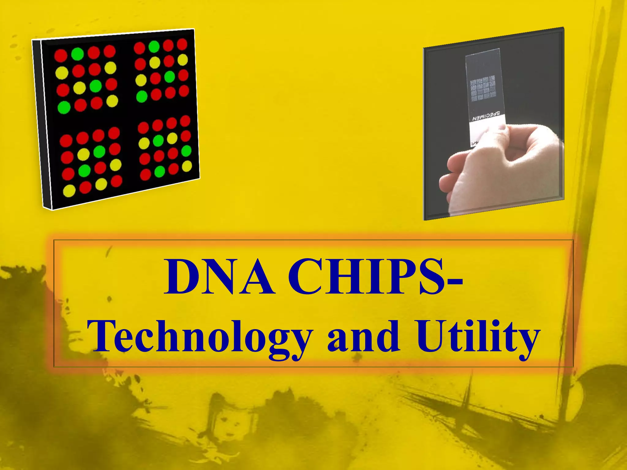 Dna chips technology and utility.dr.yanal alkuddsi | PDF