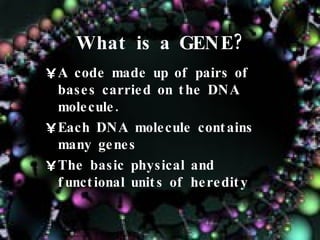 Dna, chromosomes & genes | PPT