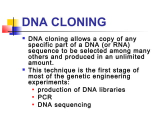 Dna cloning intro | PPT