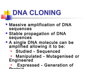 Dna cloning intro | PPT