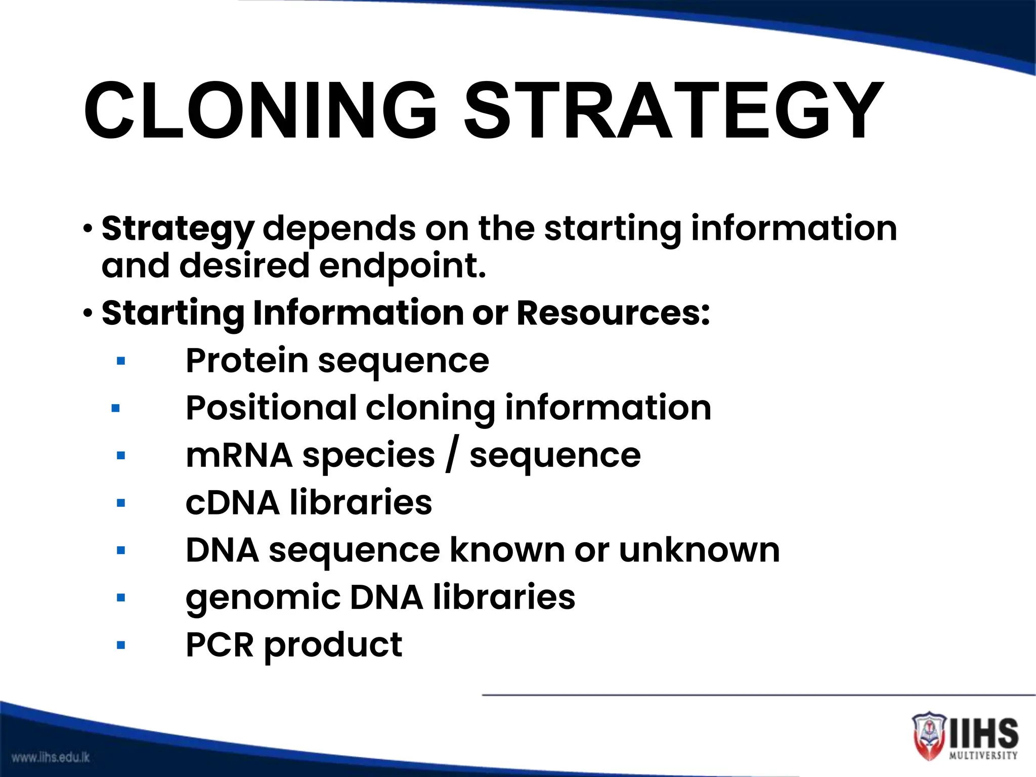 DNA cloning introduction part 1 presentation | PPTX