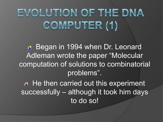 Dna computing | PPT
