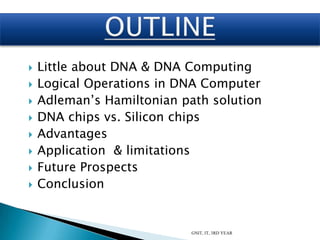 Dna computing | PPTX