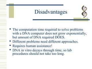 Dna computing | PPT | Genetics | Science