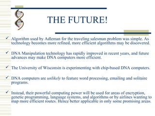Dna computing | PPT | Genetics | Science