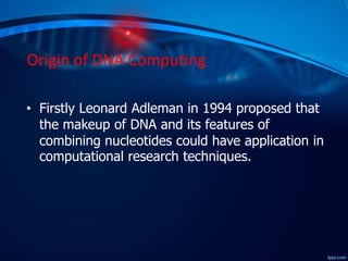 DNA Computing | PPT