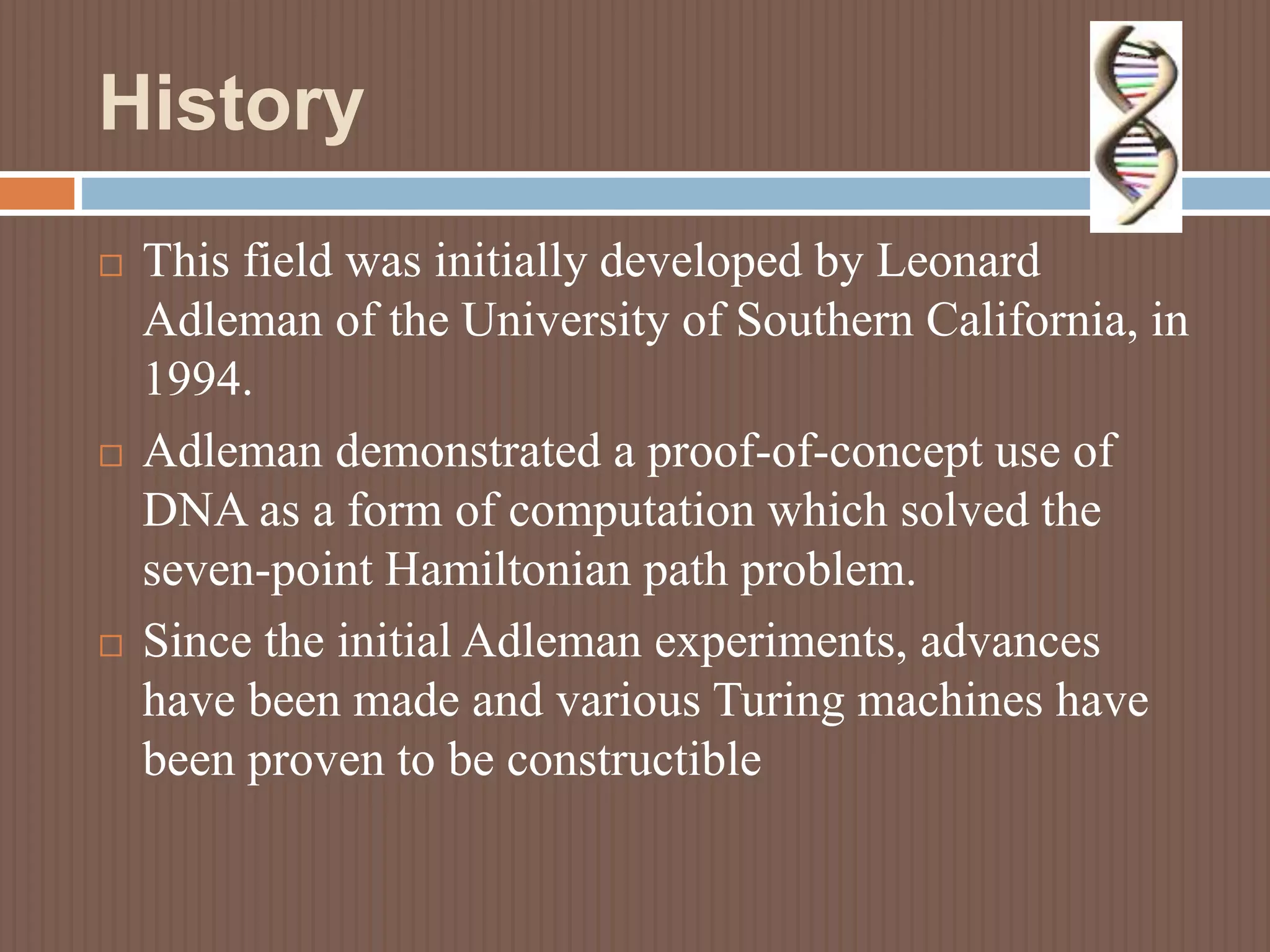 DNA Computing | PPTX