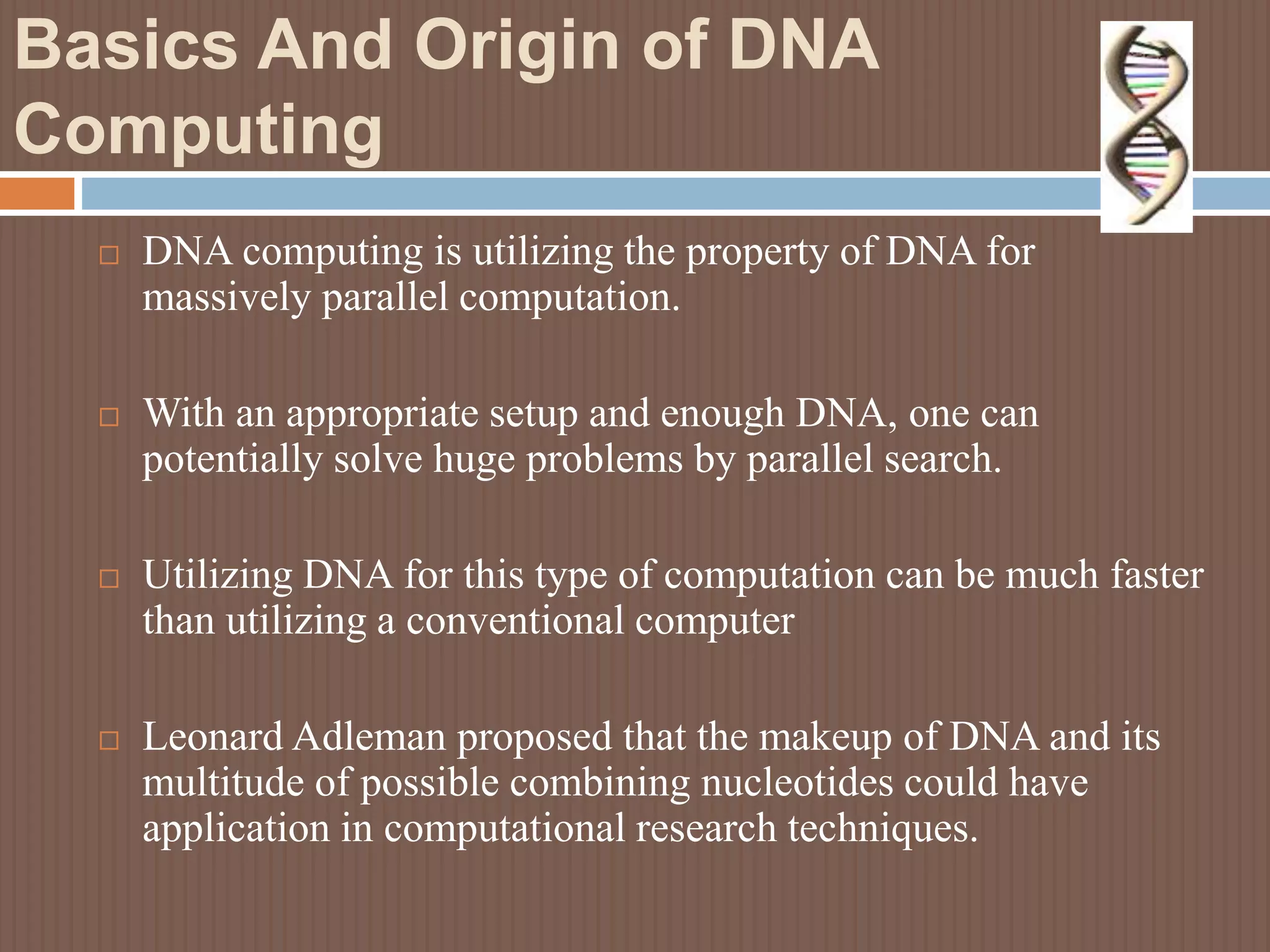 DNA Computing | PPTX