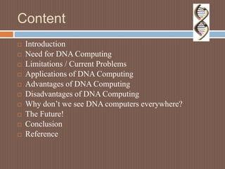 DNA Computing | PPTX