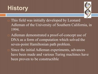 DNA Computing | PPTX