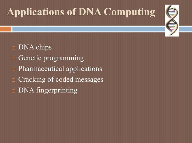DNA Computing | PPTX