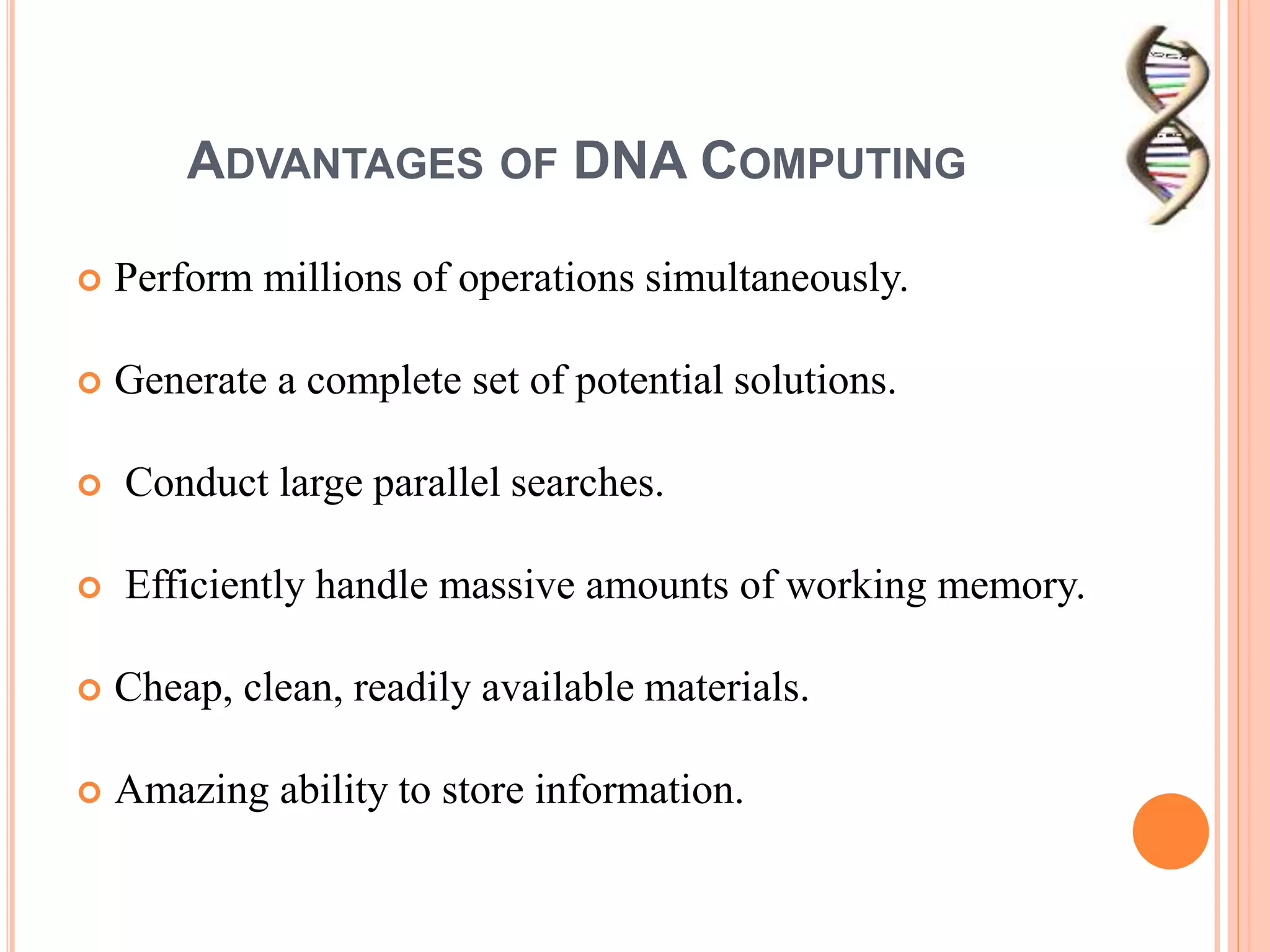 Dna computing | PPTX