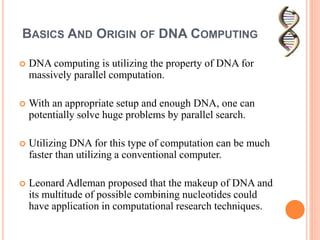 Dna computing | PPT