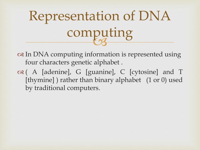 Dna computing | PPT