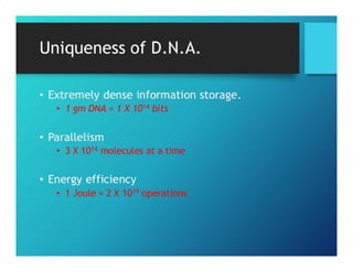 Dna computing pdf | PPT