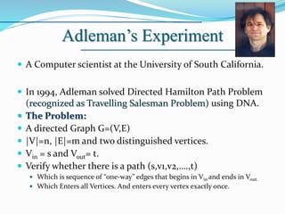 DNA computing seminar | PPTX