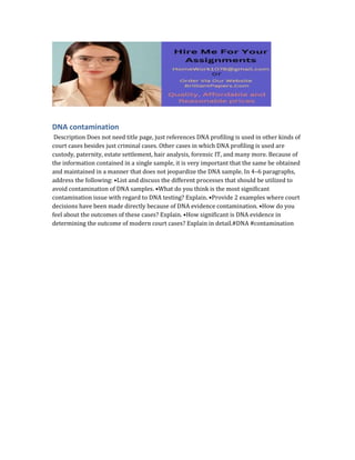 DNA contamination.docx