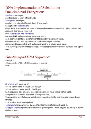 Dna cryptography | PDF
