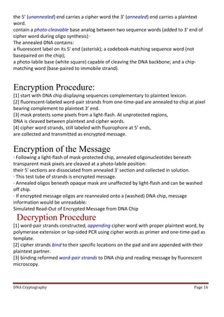 Dna cryptography | PDF