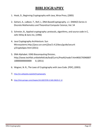 Dna cryptography | PDF