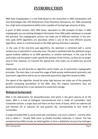 Dna cryptography | PDF