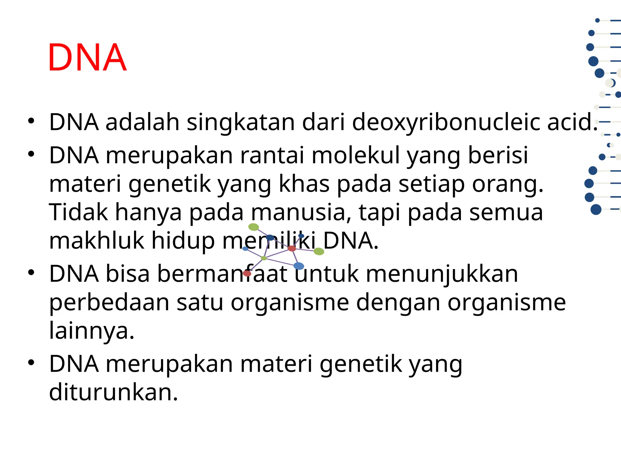 DNA merupakan rantai molekul yang berisi materi genetik yang khas pada setiap orang. Tidak hanya ...
