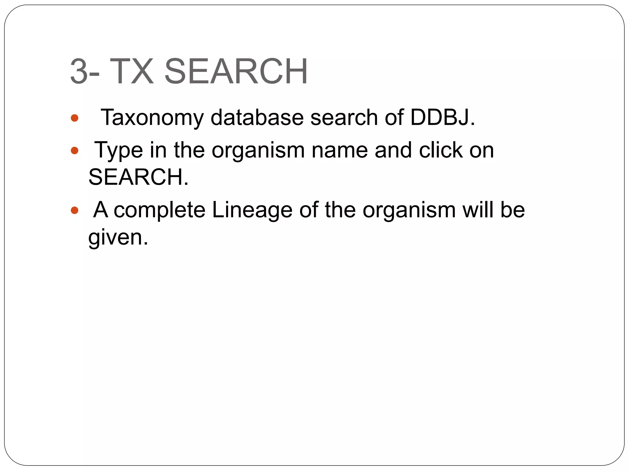 DNA data bank of japan (DDBJ) | PPTX